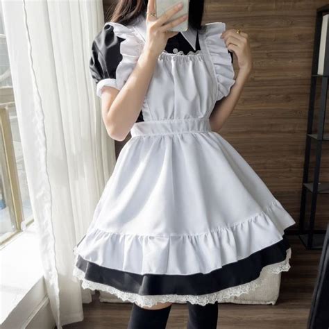 【ready Stock】 Cosplay Sexy Coffee Maid Role Play Uniform Kawaii