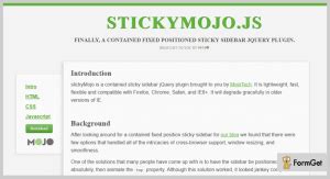 JQuery Sticky Plugins Free And Paid FormGet