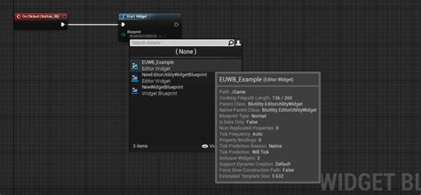 Ue4 Programmatically Starting An Editor Utility Widget Isara Tech