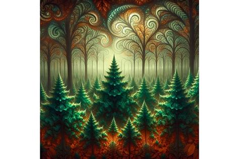 Fractal Forest Graphic By Unlimited Art · Creative Fabrica