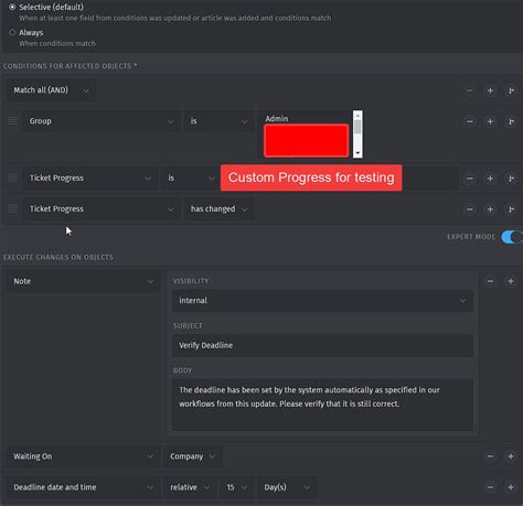 Datetime Object And Triggers Technical Assistance Zammad Community