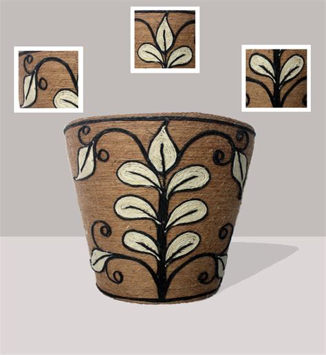 Jute Indoor Plant Container Big Jcihuipb001 The Jute Corporation Of