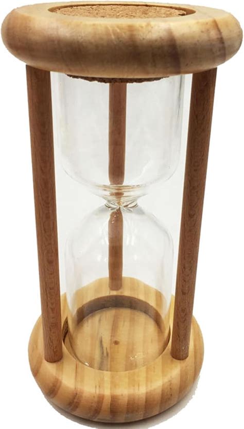 Fillable Hourglass Sand Timer Wooden Frame Hourglass Timer Without