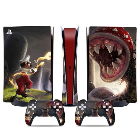 Super Mario Decal Skin For Ps5 Digital Console And 2 Controllers