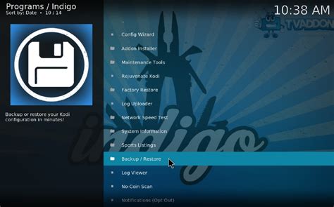 Kodi Backup And Restore Wizard Expediently Rebuild All Your Configuration