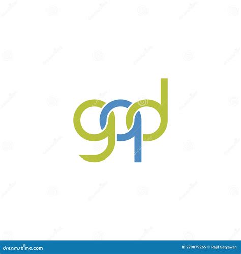 Linked Letters Gqd Monogram Logo Design Stock Vector Illustration Of