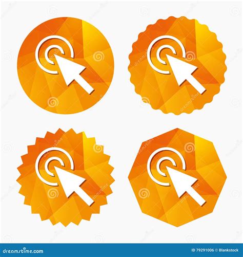 Mouse Cursor Sign Icon Pointer Symbol Stock Illustration Illustration Of Click Pointer 79291006
