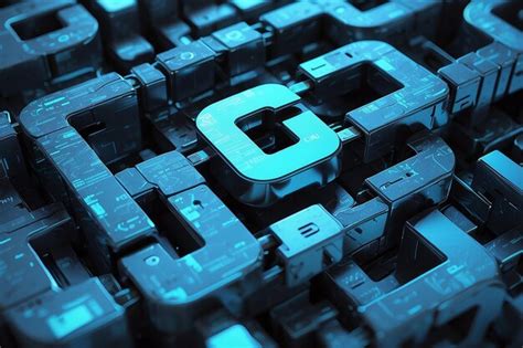 Premium Photo Block Chain Concept Digital Code Chain 3d Rendering