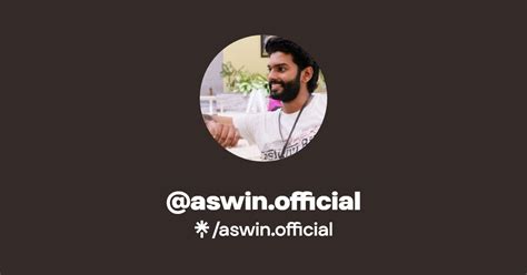 Aswin Official Instagram Linktree