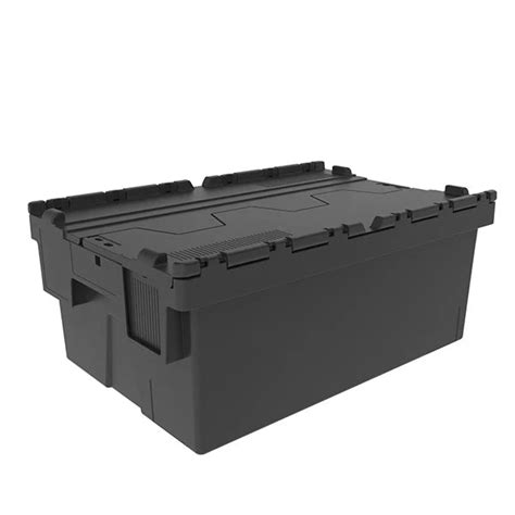 40 Litre Recycled Attached Lid Container Alc Stack And Nest Storage
