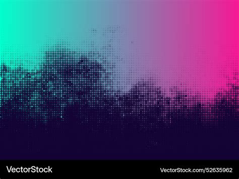 Abstract Halftone Background Futuristic Halftone Vector Image