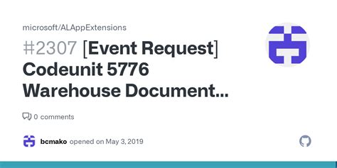 Event Request Codeunit 5776 Warehouse Document Print Onbeforeprintpickheader · Issue 2307