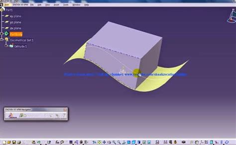 คลิปวิดีโอสอนโปรแกรม catia v5เรียนรู้วิธีการใช้ part design surface
