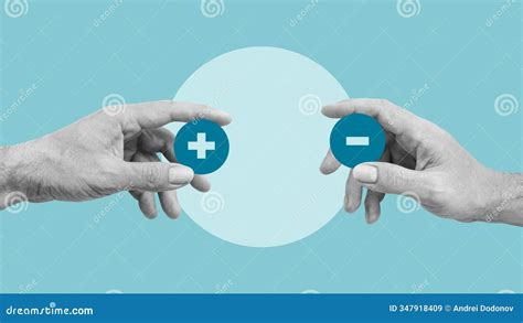 Decision Making Concept Positive Or Negative Business Choice And