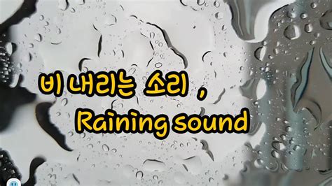 비 내리는 소리 빗방울 모습 Youtube