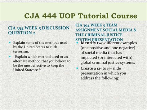 Ppt Cja 394 Uop Tutorial Course Uoptutorial Powerpoint Presentation