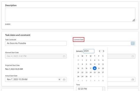 update commit dates on tasks and issues adobe workfront