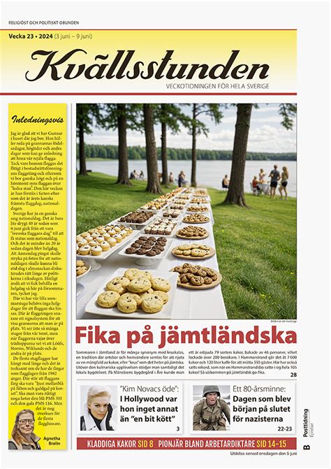 Kvs Vecka 23 2024 Kvällsstunden