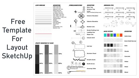 free template for layout sketchup youtube