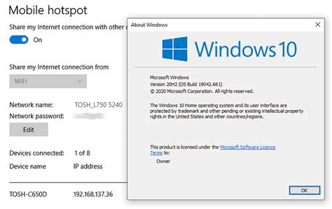 No Internet Using Windows 10 Hotspot Feature Windows 10 Forums