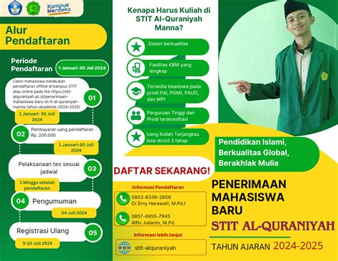 Pendaftaran Online Mahasiswa Baru Stit Al Quraniyah Manna Tahun 2024