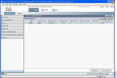 Quick Start Guide Va3 2 2 Cisco Ace 4700 Series Application Control Engine Appliance Setting