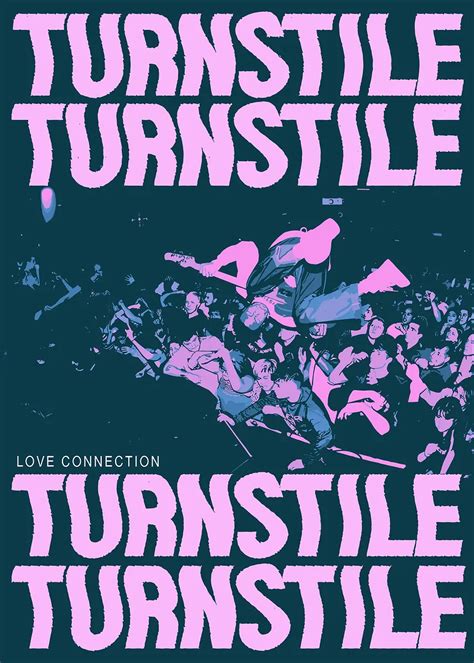 Turnstile Love Connection Concert Poster Poster Picture Metal Print