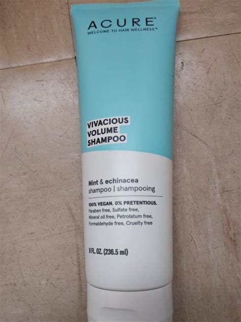 Acure Vivacious Volume Shampoo Mint And Echinacea Inci Beauty