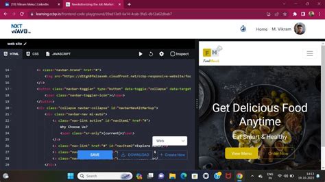 Vikram Meka On Linkedin Day16 Foodmunch Html Css Bootstrap Ccbp Nxtwave
