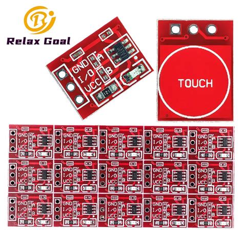 Jual Import Ttp223 Touch Key Capacitive Switch Button Module Capacitor