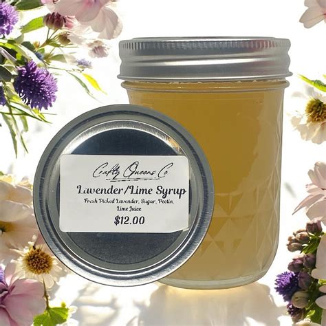 Lavender Lime Syrup Crafty Queens Co