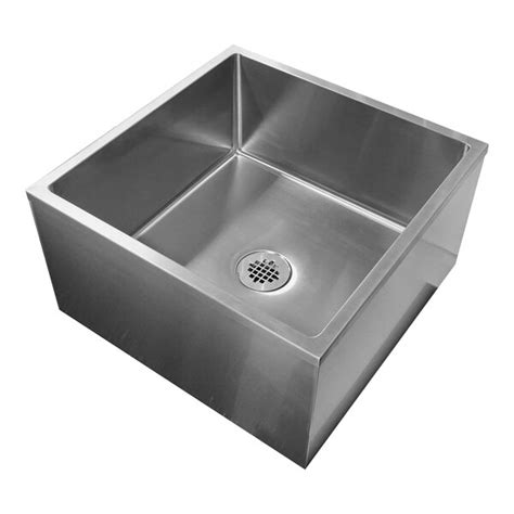Stern Williams Ss 2424 24 X 24 X 13 1 4 Brushed Stainless Steel Mop Sink Basin