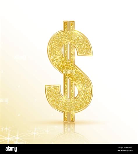 Golden Dollar Stock Vector Images Alamy