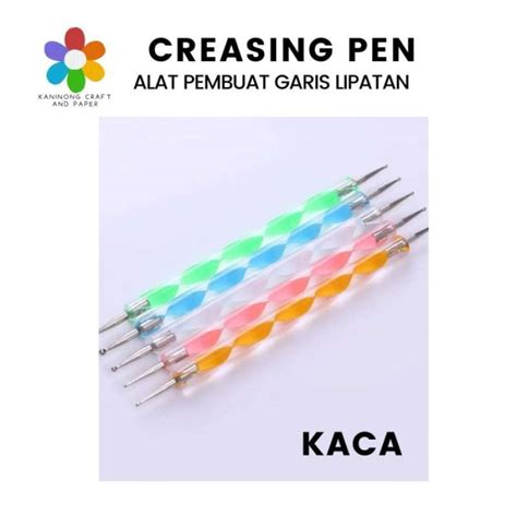 Jual Alat Pelipat Kertas Creasing Tools Scoring Pen Paper Folder