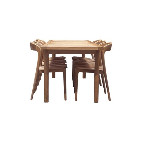 6 Seat Outdoor Dining Set Abe Statement Piece