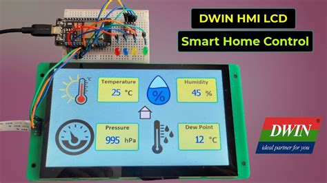 Smart Home Controller Using Dwin Hmi Lcd Display And Esp32 Display