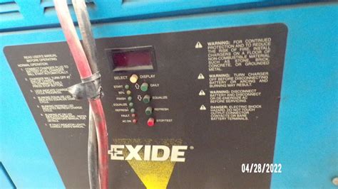 Exide Depth D3e 12 550 Forklift Battery Charger 24v 88a 3ph Used Ebay