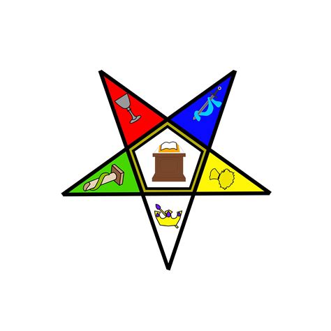 Pha O E S Order Of Eastern Star Emblem With Altar Silhouette Etsy