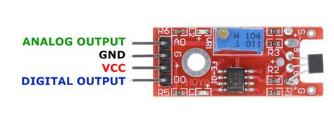 Esp32 Ky 024 Linear Magnetic Hall Sensor Module Pinout