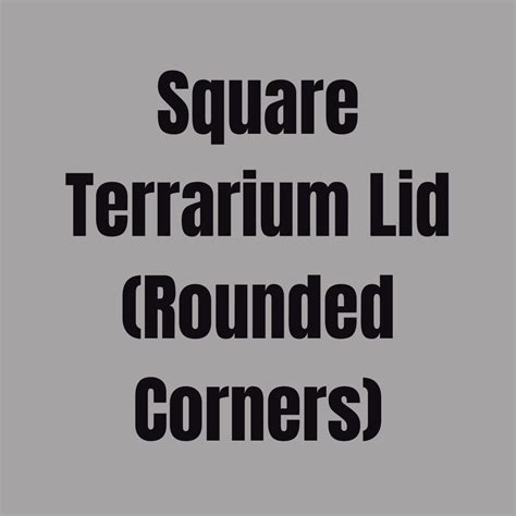 Terrarium Lids Maker Supplies