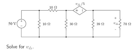 Solved Solve For V Chegg