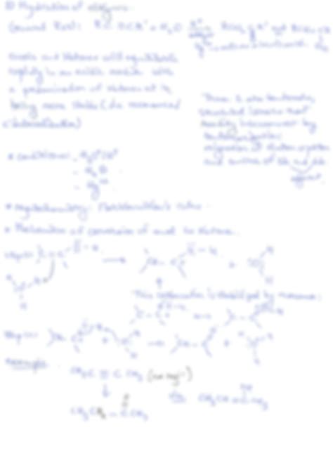 Solution Alkynes Organic Chemistry Summary Sheet Studypool