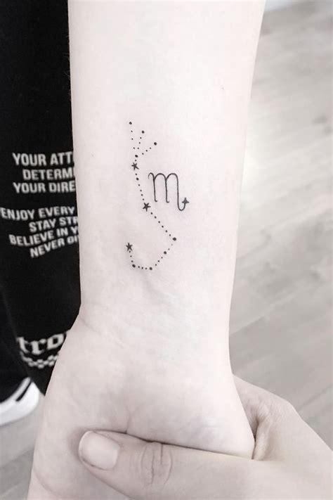 Scorpio Zodiac Symbol Tattoo