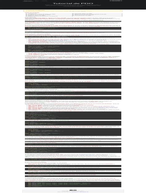 Tutorial De Pdo Pdf Php Sql