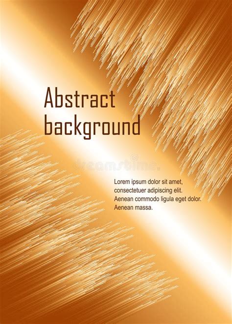 Abstract Rectangular Background With Line Design On Orange Background Stock Vector