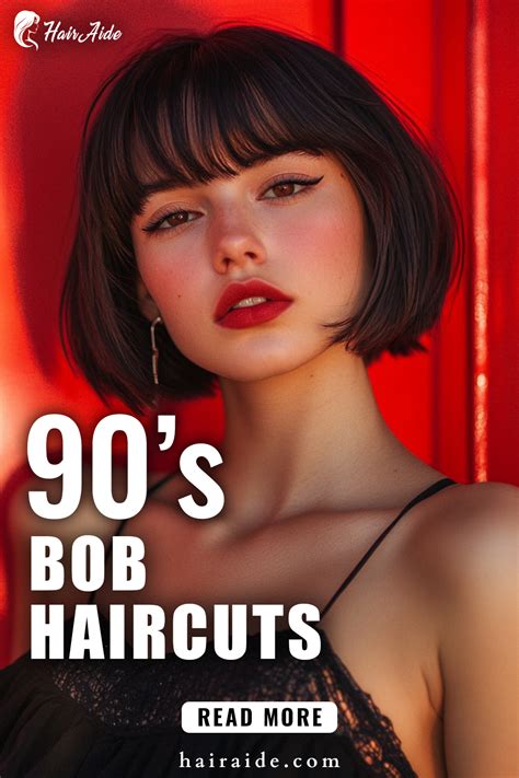 58 90s Bob Haircut Ideas Bobs Haircuts Brunette Bob With Bangs