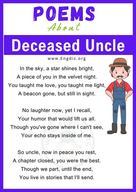 Uncle In Heaven Poem