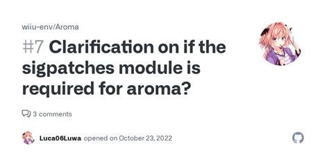 Clarification On If The Sigpatches Module Is Required For Aroma Issue Wiiu Env Aroma