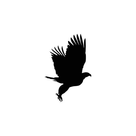 Eagle Flying Side View Silhouette 66600565 Vector Art At Vecteezy