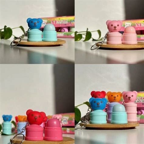 خرید و قیمت بالم لب حرارتی اویز دار خرسی با طمع های میوه ای براق کننده و تغذیه کننده مناسب برای